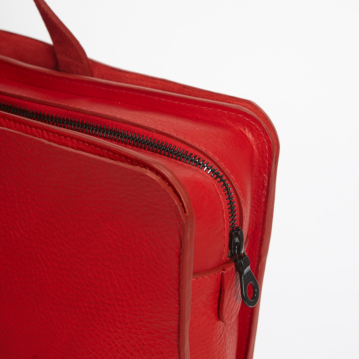 Mens & Womens Red Leather Work Bag Briefcase Cubitt | LPOL