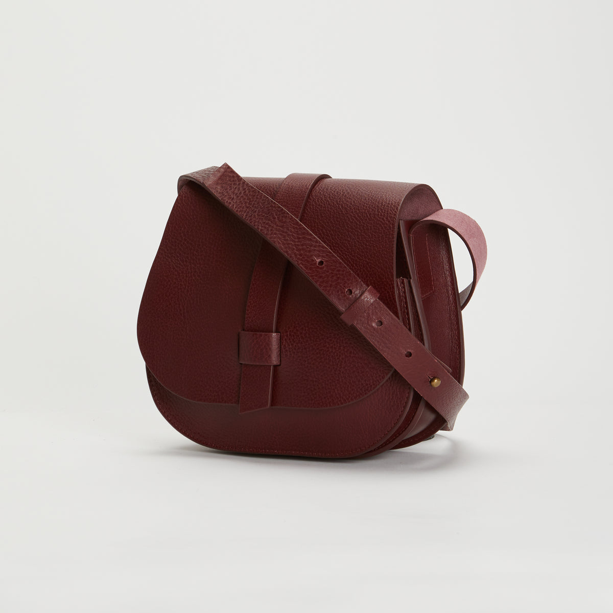Women's Berry Leather Arlington Handbag | LPOL